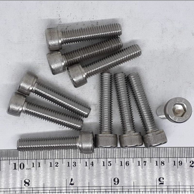 Jual BAUT L STAINLESS M8 X 35 / BAUT L SS M8 X 35 SUS 304 / BAUT L M8X35 STAINLESS STEEL / BAUT ...