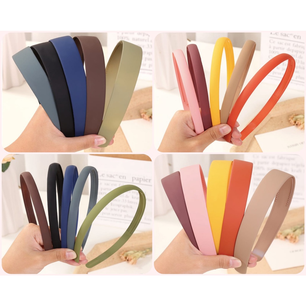 Jual PREMIUM Bando Polos Doff Bando Korea Jumbo Bandana Korea | Shopee ...