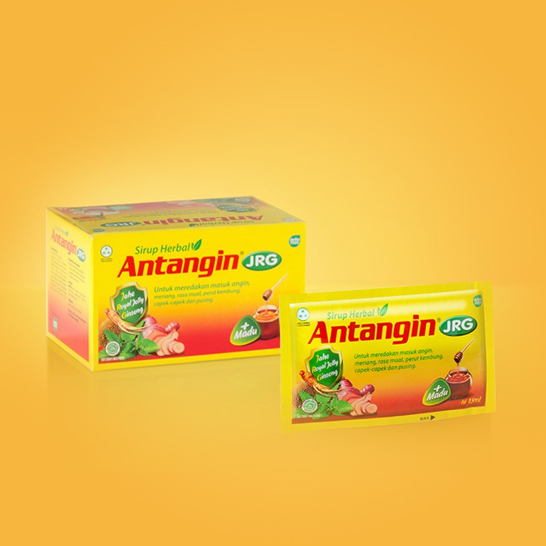 Jual ANTANGIN JRG Sirup Herbal + Madu Sachet 1 Box isi 12 sachet ...