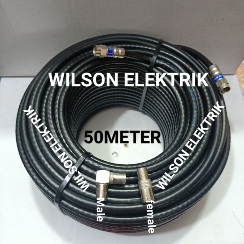 Jual KABEL ANTENA TV DIGITAL PARABOLA STB PRIMA JACK MALE TO FEMALE ...