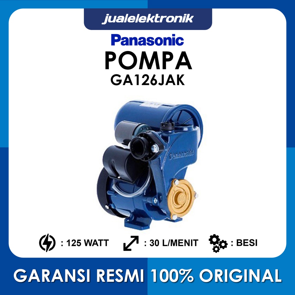Jual Panasonic GA126JAK – Pompa Air Auto 125 Watt Water Pump Sumur ...