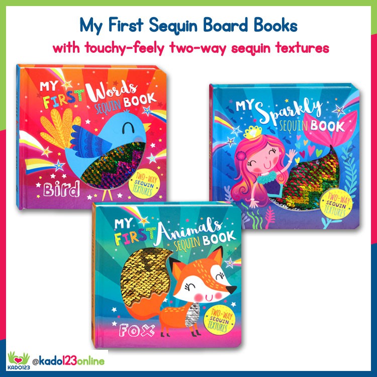 Jual My First Sequin Board Book With Two-Way Sequin Textures (KD ...