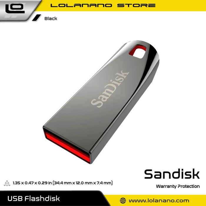 Jual Sandisk Cruzer Force USB Flash Drive SDCZ71-032G - 32GB - Black ...