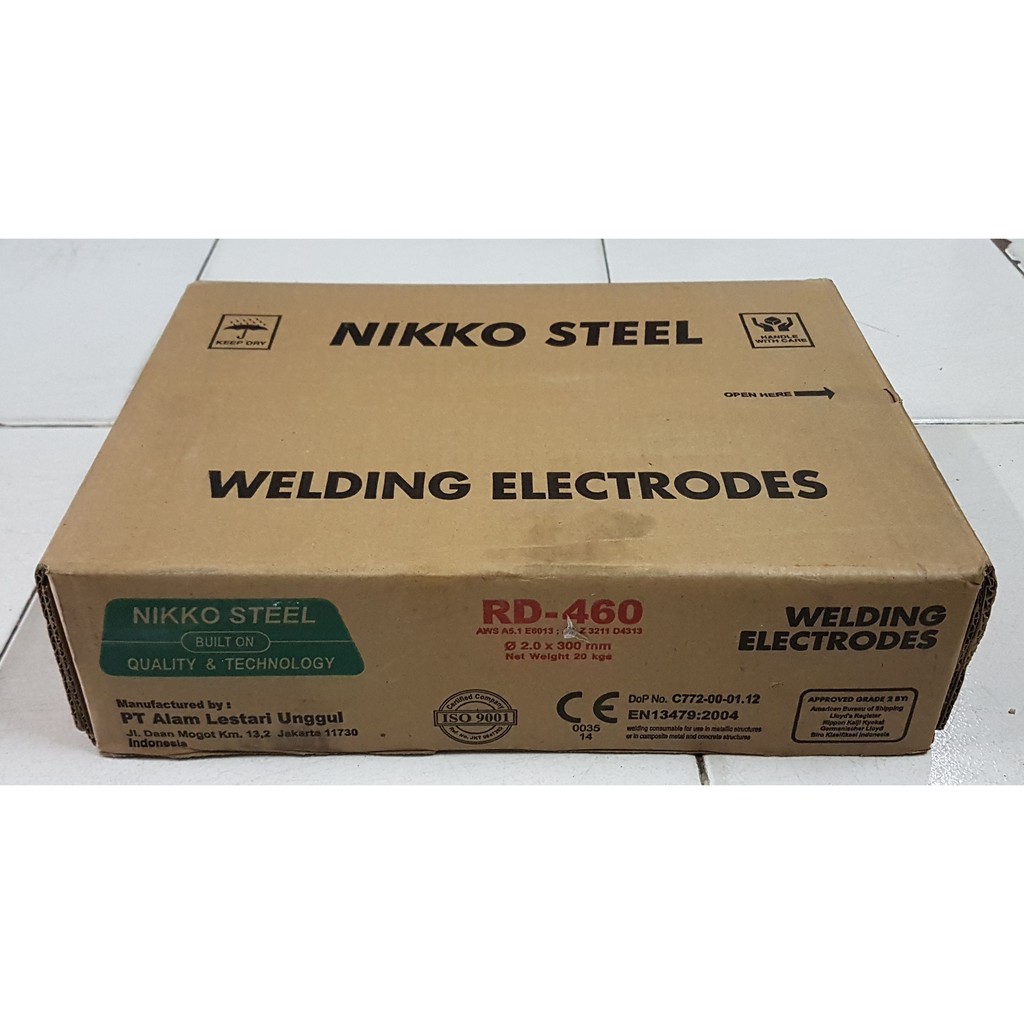 Jual Kawat las besi Nikko AWS E6013 RD-260 uk 2.0mm Dus | Shopee Indonesia
