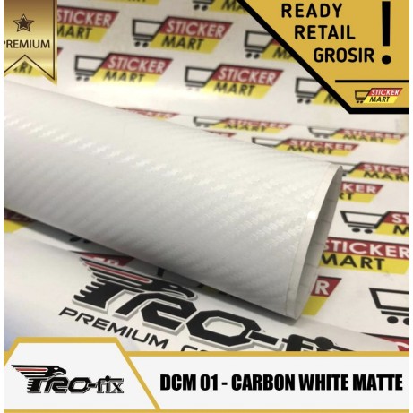 Jual Sticker Carbon White putih panel dashboard mobil motor 50cm ...