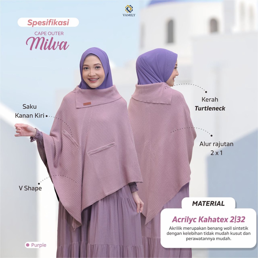 Jual Cape-Outer Rajut MILVA BY FALOVA | Shopee Indonesia