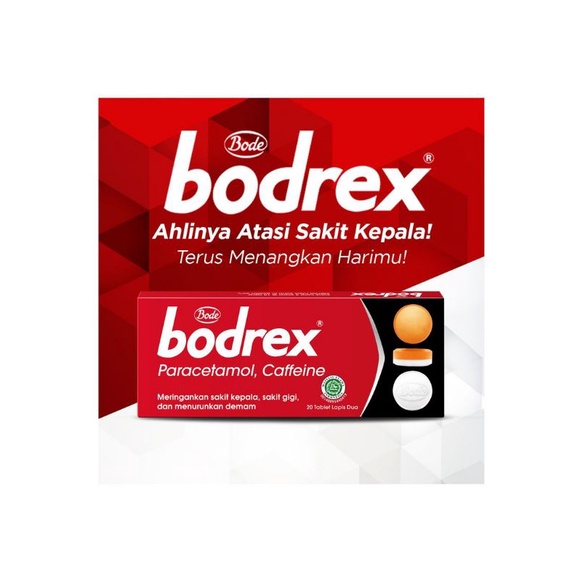 Jual bodrex tablet 2x10 20's tab 2 strip / box | Shopee Indonesia