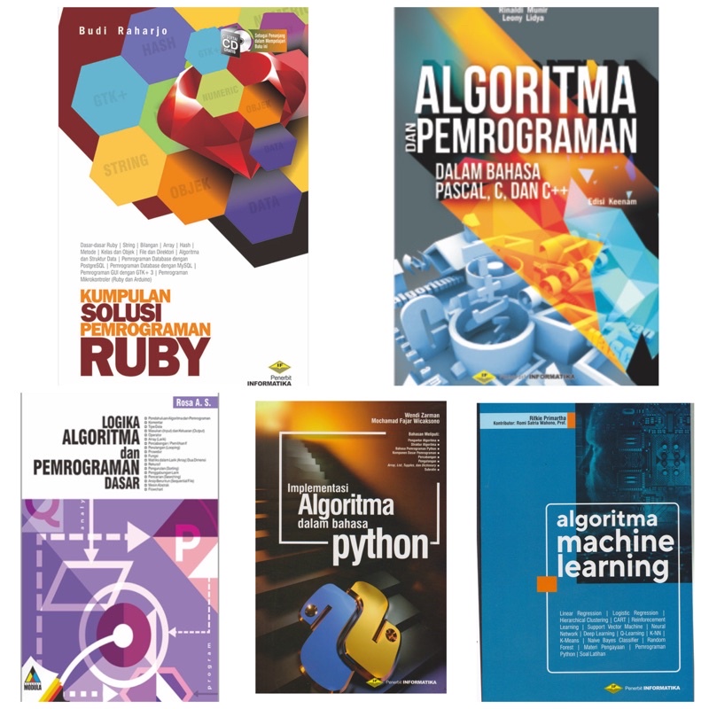 Jual buku paket algoritma logika algoritma algoritma pemrograman ruby ...