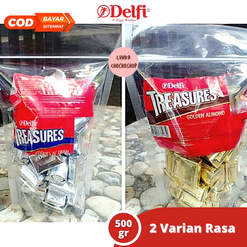 Jual DELFI Treasures Chocolate Bar 500gr Kemasan Banyak | Shopee Indonesia