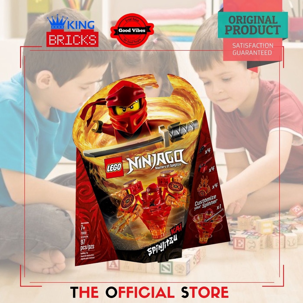 Jual LEGO Original NINJAGO 70659 Spinjitzu Kai - Mainan Anak Film Ninja ...
