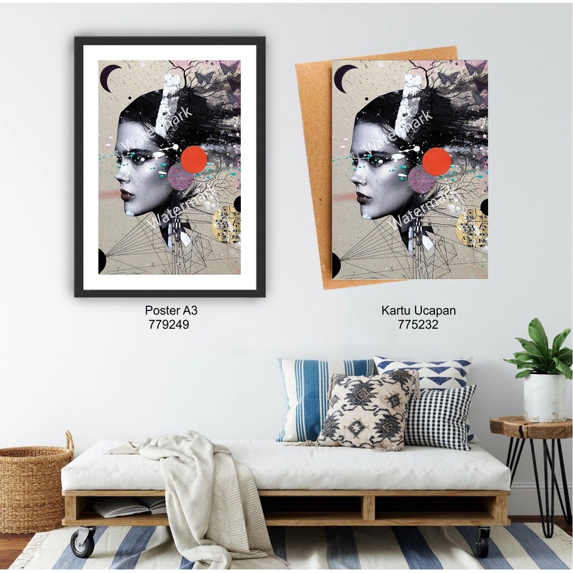 Jual Poster 88 / Poster Bingkai / Kartu Ucapan / Surealism / JV / 1476 ...