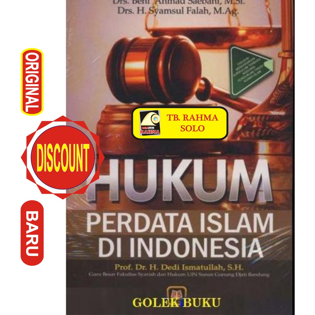 Jual HUKUM PERDATA ISLAM DI INDONESIA Beni Ahmad Saebani Pustaka Setia Buku Original Asli Ori ...