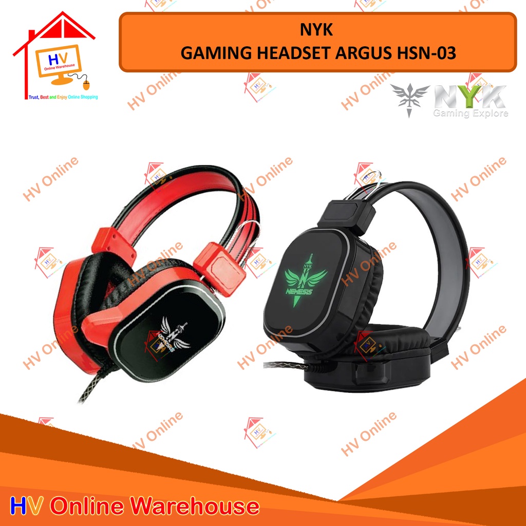Jual NYK Argus HSN-03 Gaming Headset RGB (Baru - terkelupas) | Shopee ...