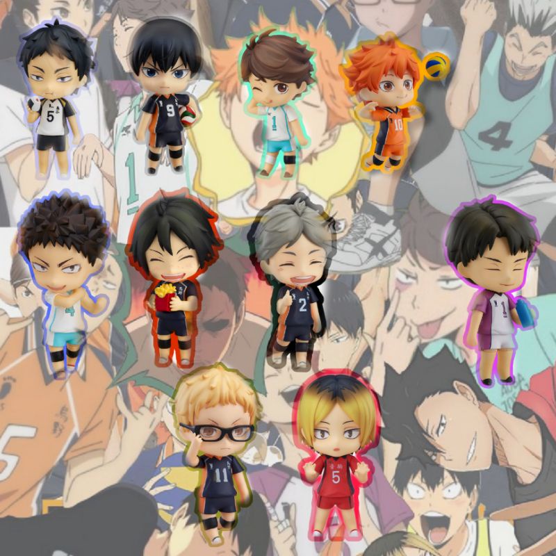 Jual haikyuu figure character anime mystery pose oikawa miya kenma ...