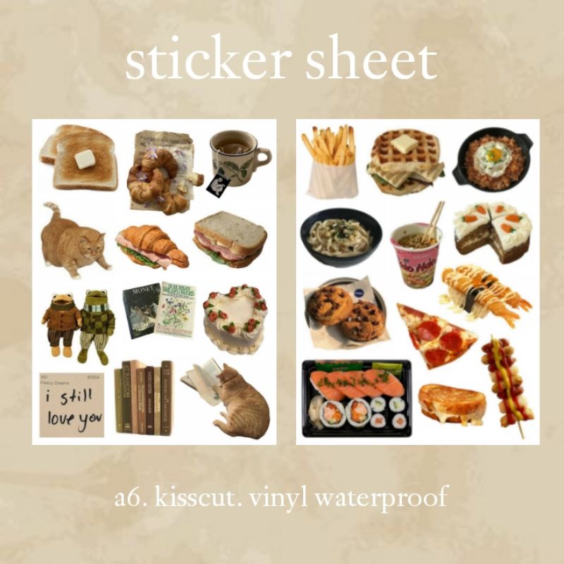 Jual sticker sheet aesthetic, sticker deco, sticker journal, sticker ...