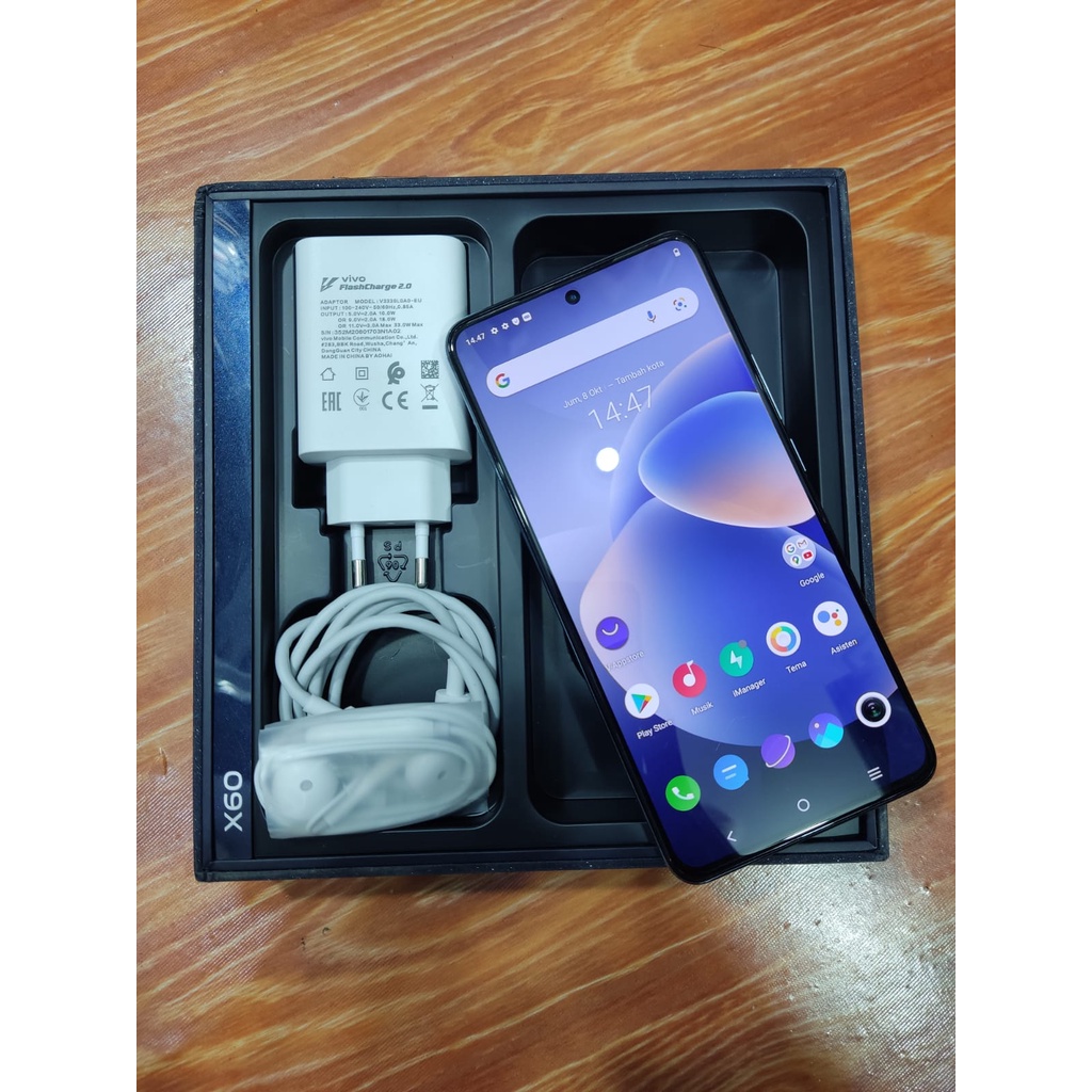 Jual Vivo X60 Ram 8 Rom 128GB (second) bekas lengkap | Shopee Indonesia