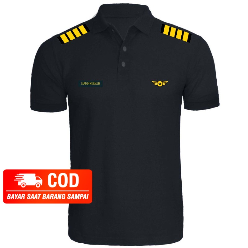 Jual POLO TERLARIS POLO/COLLAR PILOT TSHIRT DESIGN (CUSTOM MADE) / LOGO ...