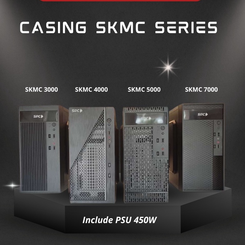 Jual Casing SPC Mini ATX include 450watt SKMC 3000-7000 | Shopee Indonesia