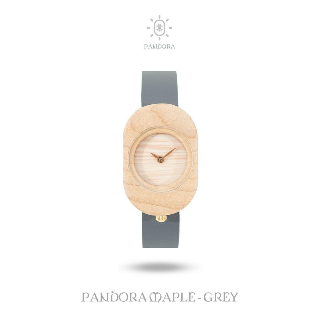 Jual Eboni Jam Tangan Kayu Pandora Maple - Grey | Shopee Indonesia