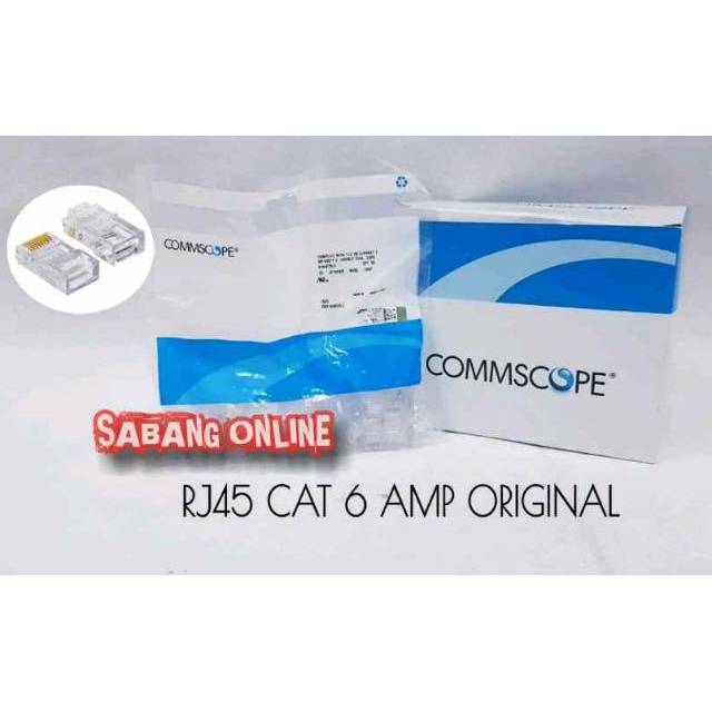 Jual KONEKTOR RJ45 Cat 6 AMP COMMSCOPE / RJ45 COMMSCOPE | Shopee Indonesia