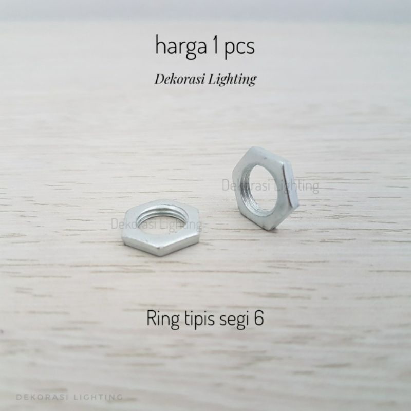 Jual Mur hex nut ring segi6 tipis segi enam 8mm segi 6 1 buah | Shopee ...
