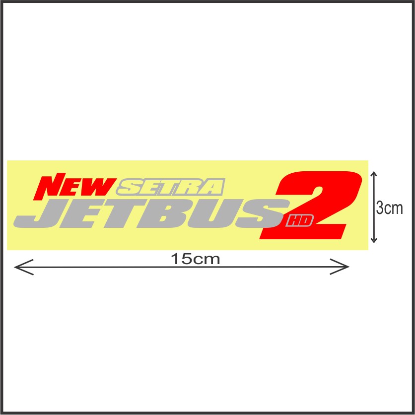 Jual sticker stiker bus bis new setra jetbus hd 2 adi putro | Shopee ...