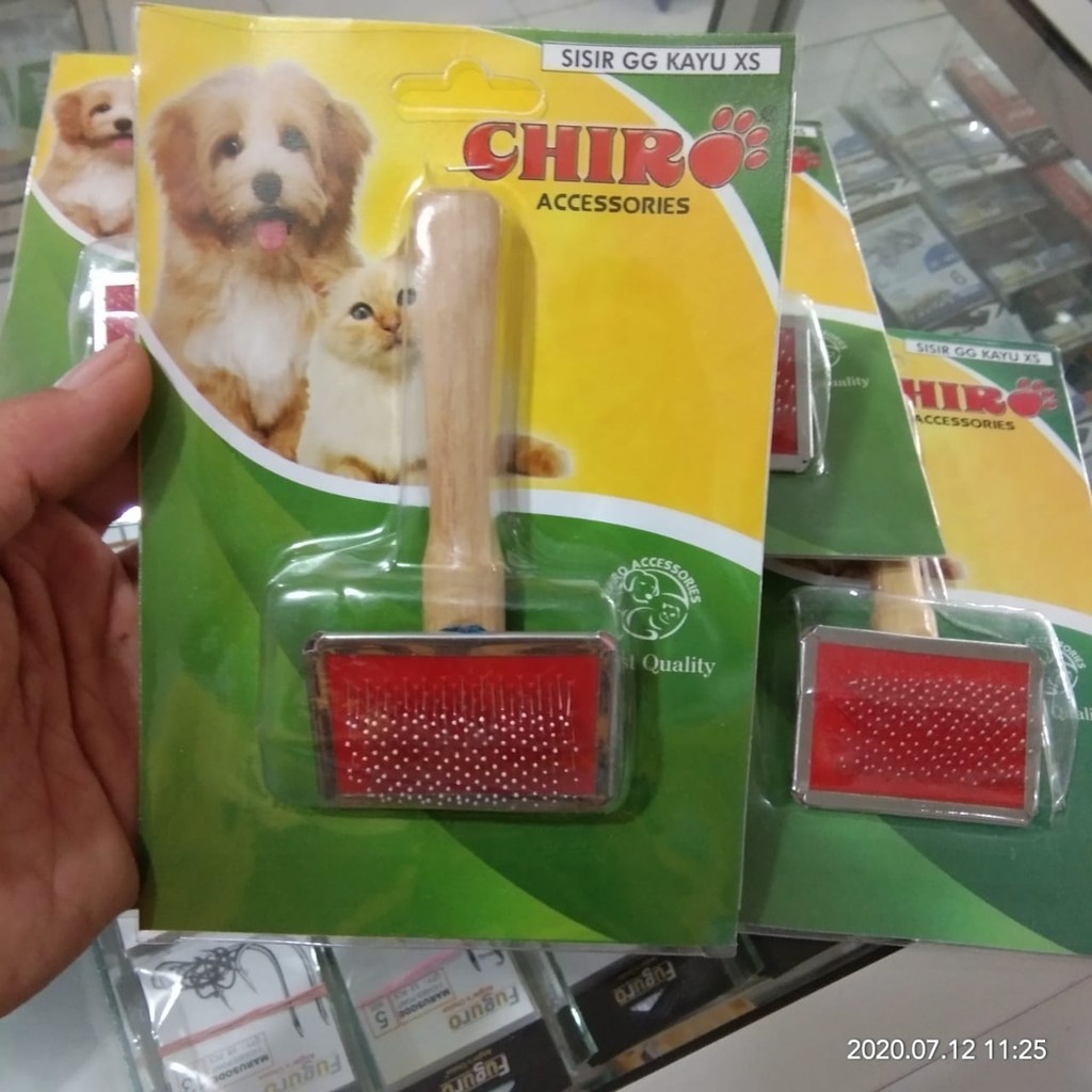 Jual SISIR KUTU KUCING dan ANJING CHIRO- gagang kayu size xs- | Shopee ...