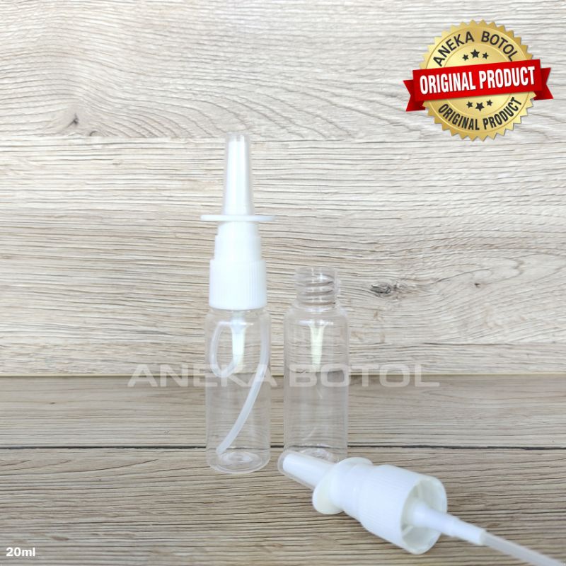 Jual BOTOL PET 20 ML BENING DOVE TUTUP SPRAY NASAL STICK / NOZZLE HIDUNG | Shopee Indonesia