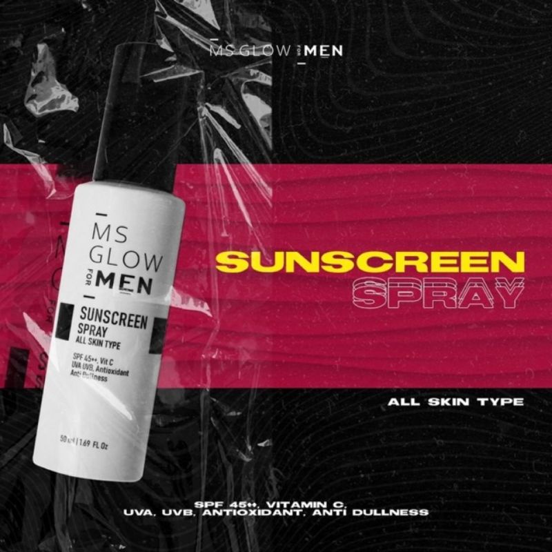 Jual SUNSCREEN SPRAY MS GLOW FOR MEN KEMASAN TERBARU | Shopee Indonesia
