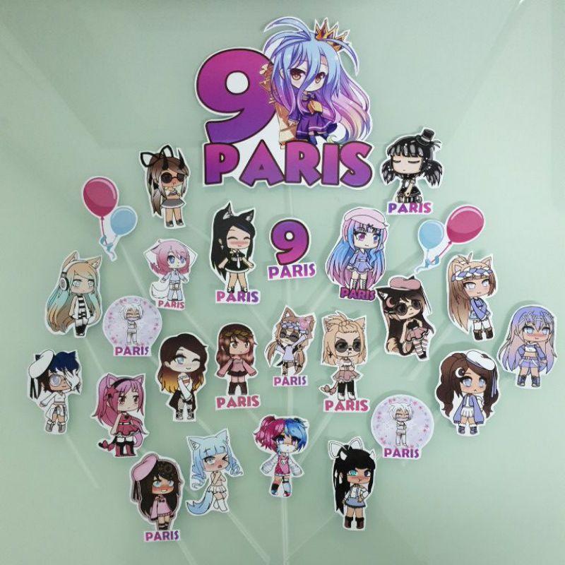 Jual props topper cake cupcake hiasan kue birthday GACHA | Shopee Indonesia