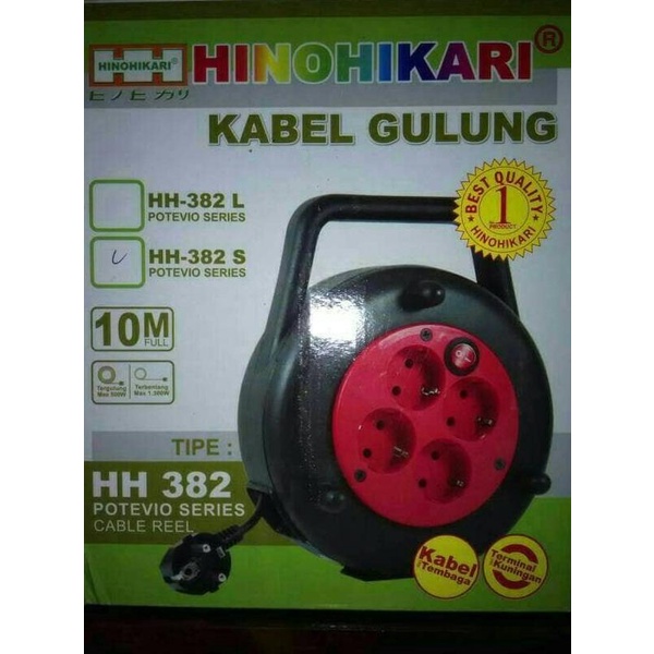 Jual Kabel Colokan Listrik Roll Gulung HINOHIKARI 10M SNI bisa gojek ...
