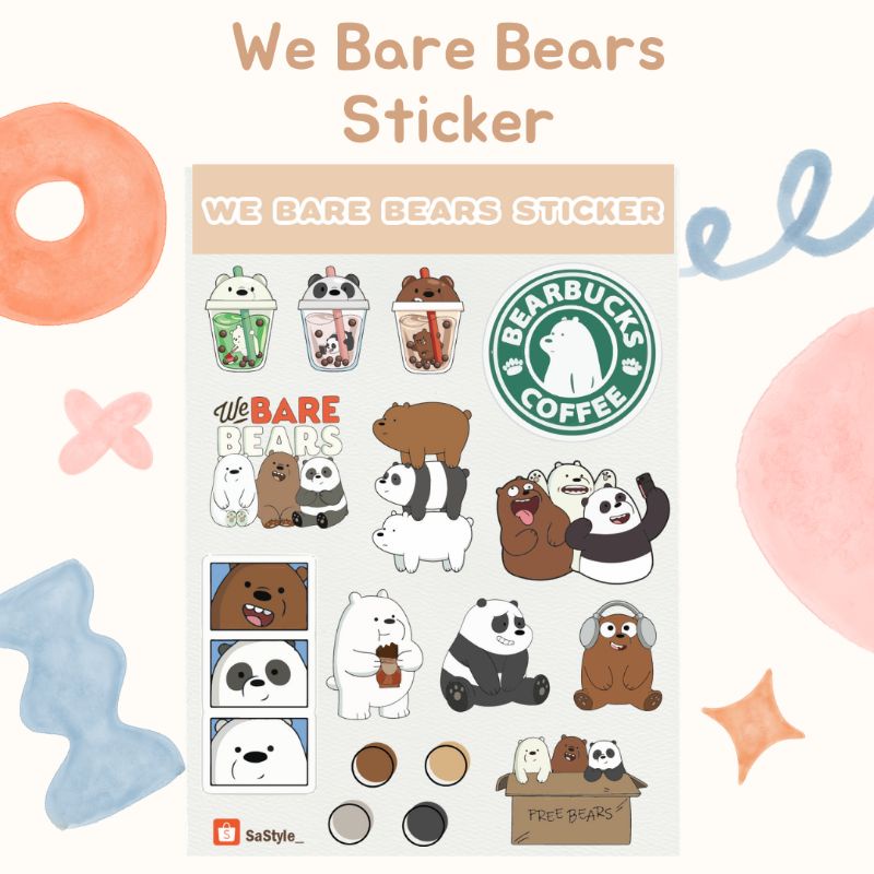 Jual SaStyle_ | Stiker We Bare Bears | Stiker beruang | Stiker ...