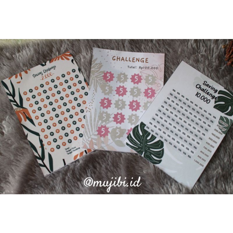 Jual KERTAS SAVING CHALLENGE/KERTAS MENABUNG | Shopee Indonesia