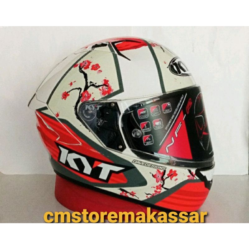 Jual Helm KYT NFR Xavi Sakura Full Face KYT NF-R Double Visor DDRING Limited Edition | Shopee ...