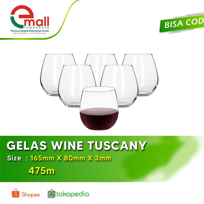 Jual Gelas | Gelas Tuscany 475Ml -Gelas Kaca Bulat Unik/Gelas Wine ...