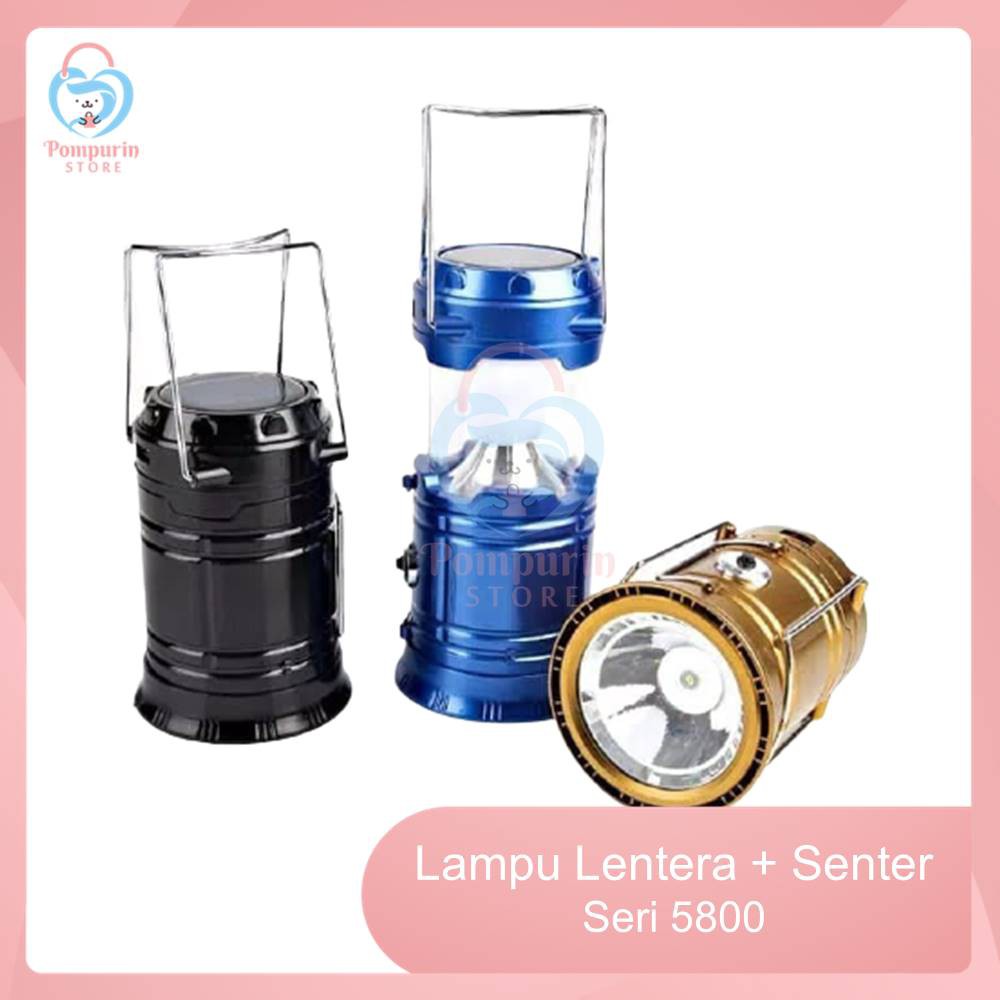 Jual Lentera Solar Tarik + Senter Tipe 5800 - Emergency Portable Lamp ...