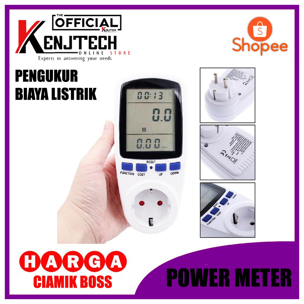 Jual Alat ukur listrik | Power meter | Pengukur Biaya Lisrik Rumah | Multifungsi kWh Meter ...