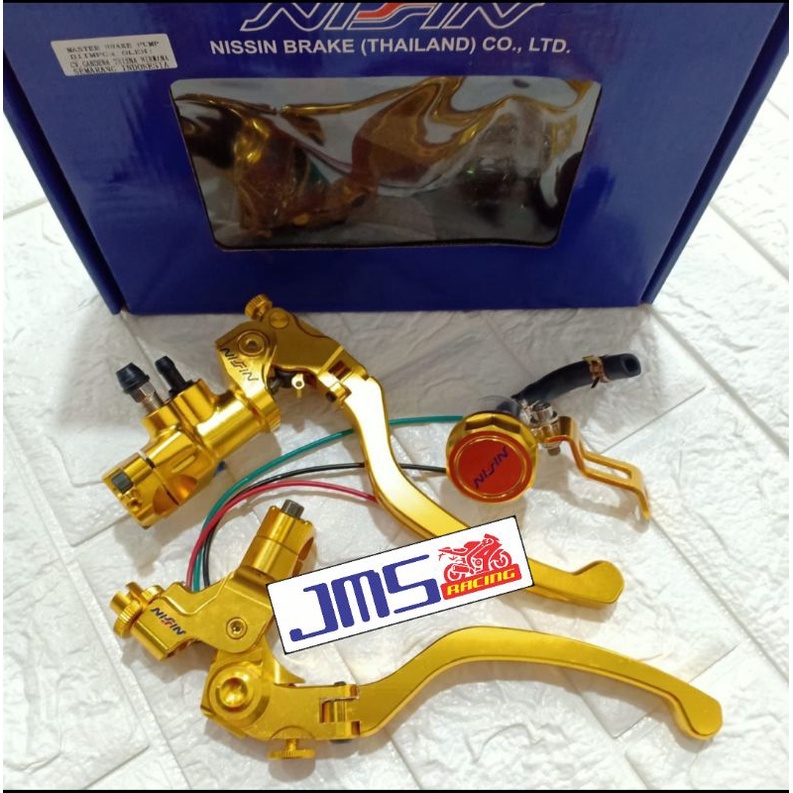 Jual master rem full cnc gold kanan master rem kiri kopling vixion ...