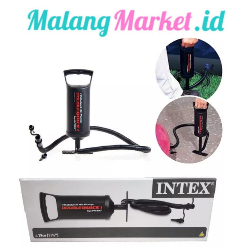 Jual Pompa Tiup Angin Manual Tabung INTEX 68612 Hi-Output Air Pump ...
