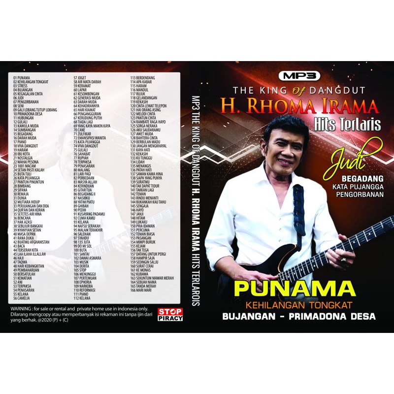 Jual KASET VCD LAGU MUSIK DANGDUT MP3 RHOMA IRAMA | Shopee Indonesia