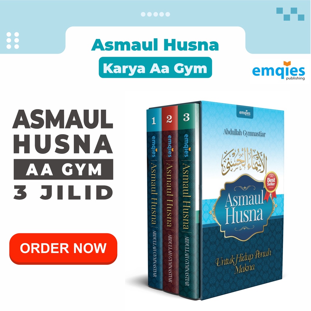 Jual Buku Asmaul Husna Aa Gym 3 Jilid Best Seller bisa COD | Shopee Indonesia