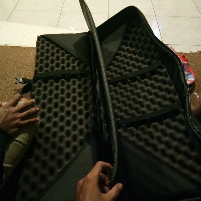 Jual tas senjata panjang 140-60 cm tas senjata plus busa telor tebal ...