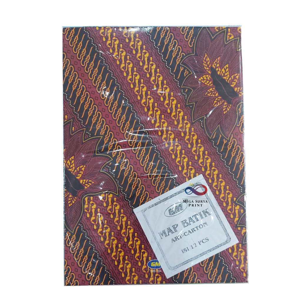 Jual GM Stop Map Batik bahan Artcarton High quality isi 12 unit | Shopee Indonesia