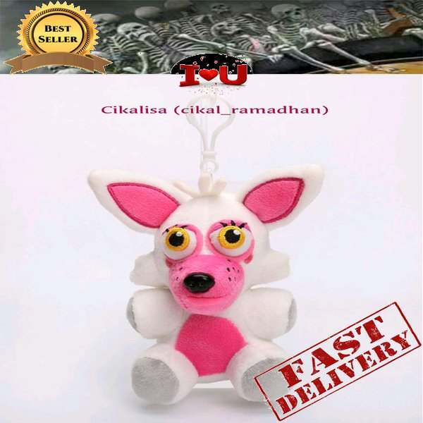 Jual Keychain Five Nights At Freddys - FNAF White Foxy zmx | Shopee ...