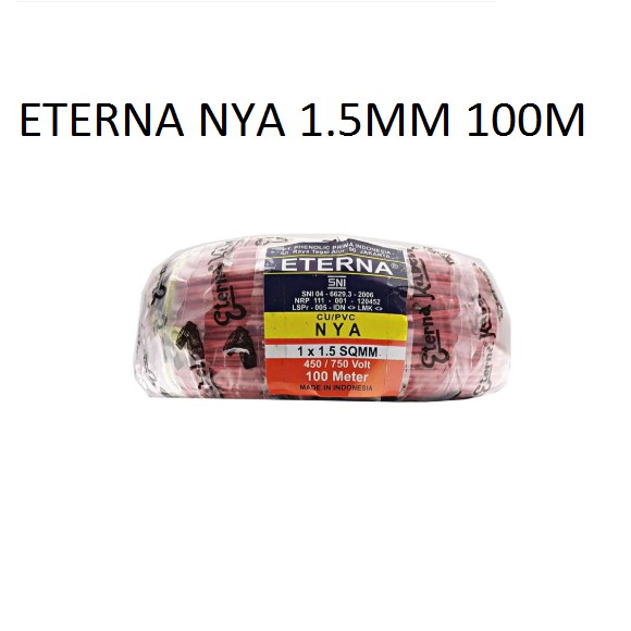 Jual ETERNA KABEL NYA 1X1.5MM - 2.5MM 100M | Shopee Indonesia