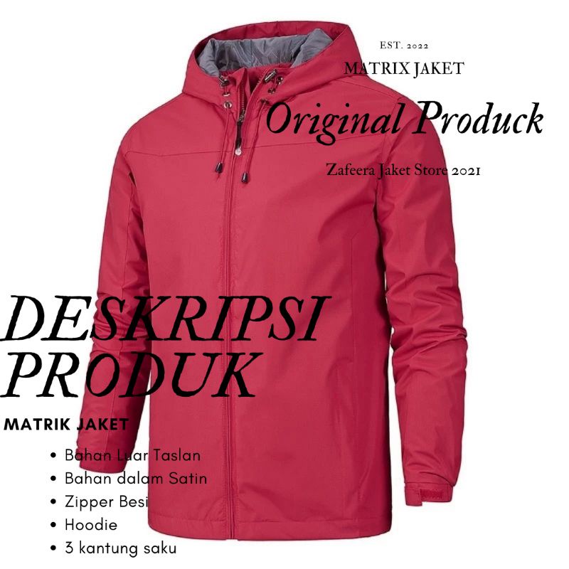 Jual JAKET PRIA OUTDOOR NEW PRODUK~MATRIX JAKET BY ZAFEERA JAKET STORE ...