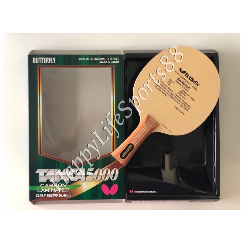 Jual [ORIGINAL] Kayu Pingpong Butterfly Sardius Tamca5000 - FL Carbon Laminated | Shopee Indonesia