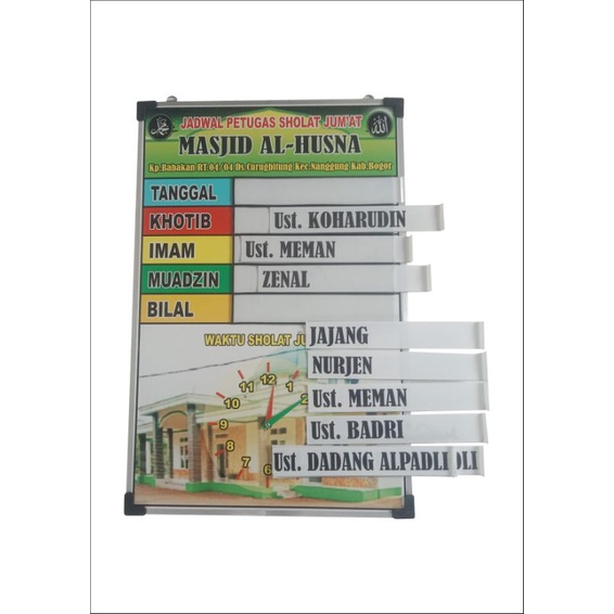 Jual PAPAN JADWAL SHOLAT JUMAT | Shopee Indonesia