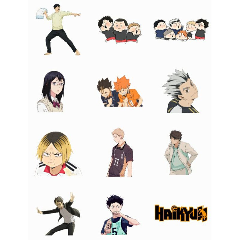 Jual STIKER HAIKYUU 35 PCS | Shopee Indonesia