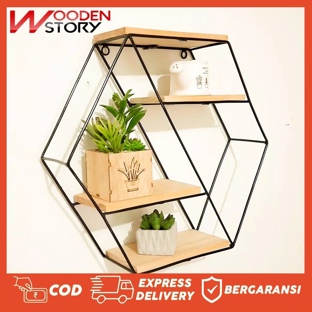 Jual Hiasan Dinding - Rak dinding - Dekorasi Dinding Besi Rak Dinding ...
